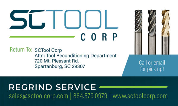 Tool Reconditioning | SCTool | Cutting Tool Manufacturer in South Carolina